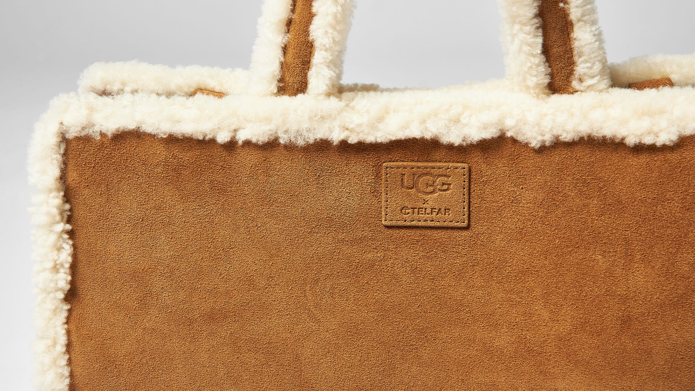 UGG x Telfar Shearling Trim Shopper Bag (Chestnut) | END. Launches