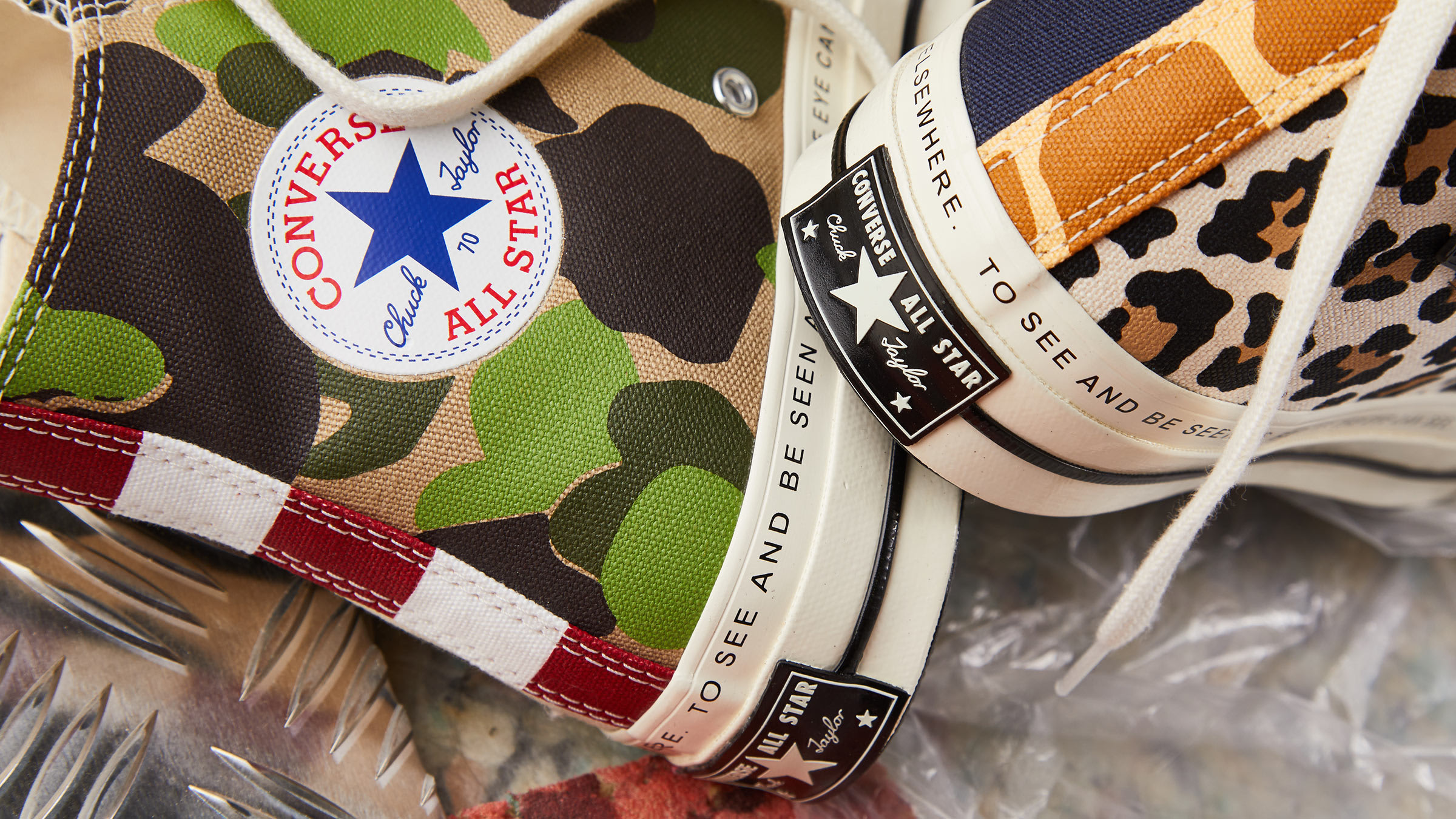 Converse x Brain Dead Chuck Taylor 70's Hi (Egret, Black & Multi) | END ...