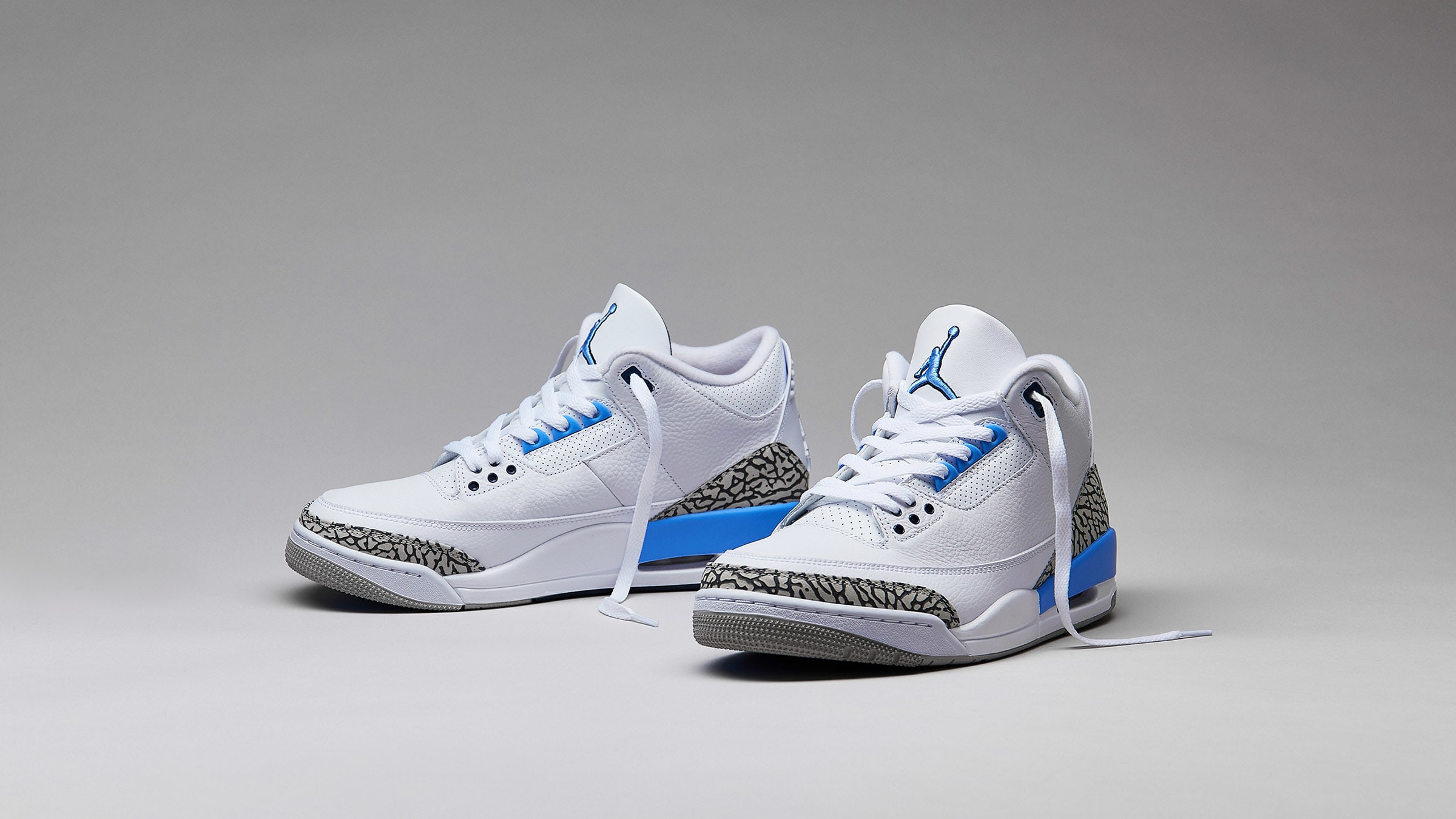 Air Jordan 3 (White, Blue & Grey) | END. Launches